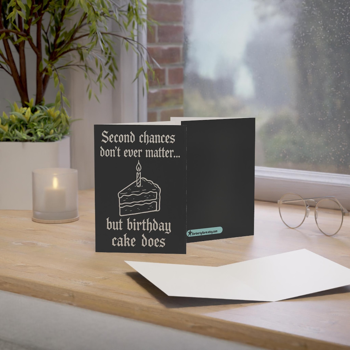 Emo Birthday Card: "second Chances" Black Card - Warped Tour Throwback ...