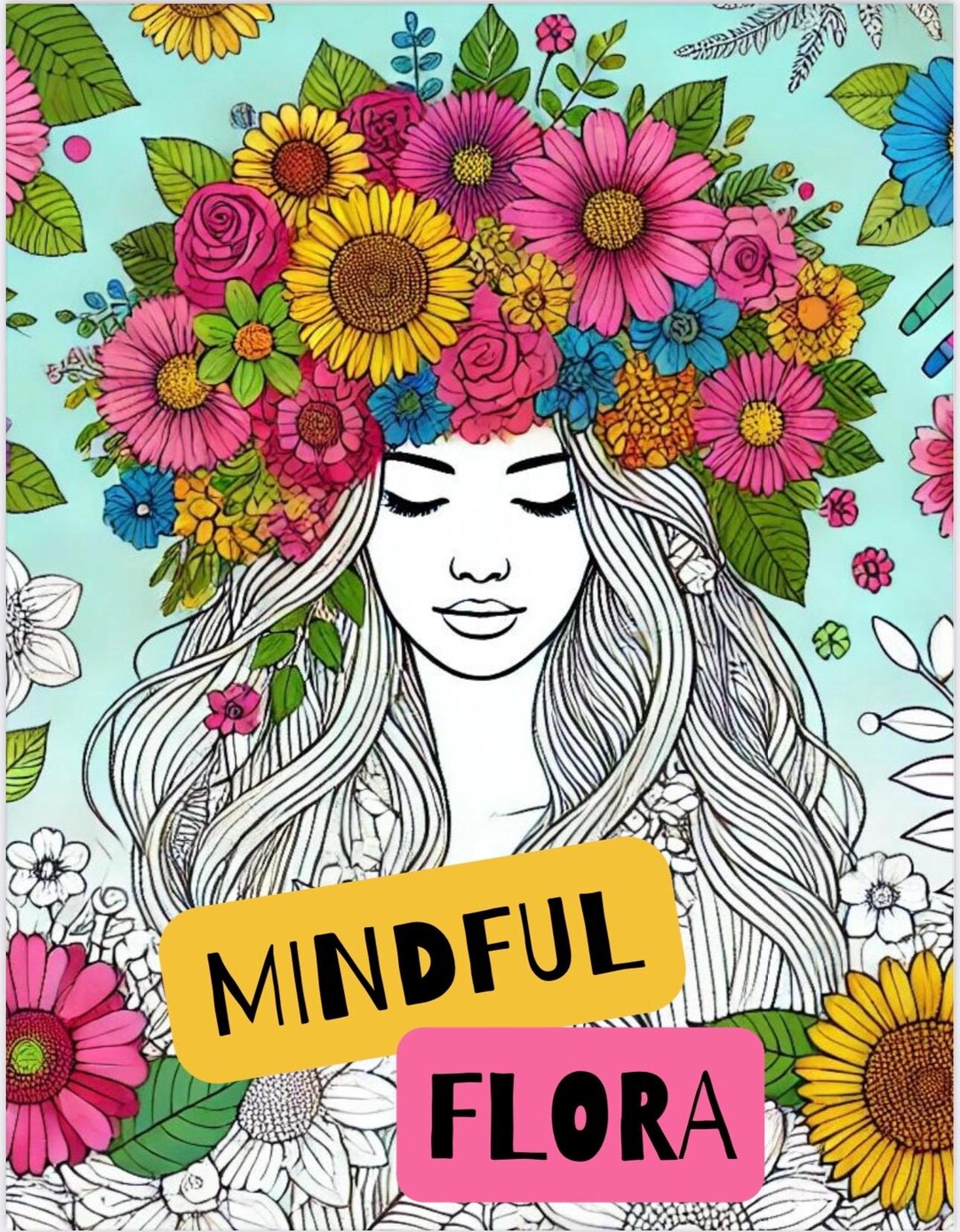 MINDFUL FLORA (31 Magical Bloom Therapy Coloring Pages) - Etsy