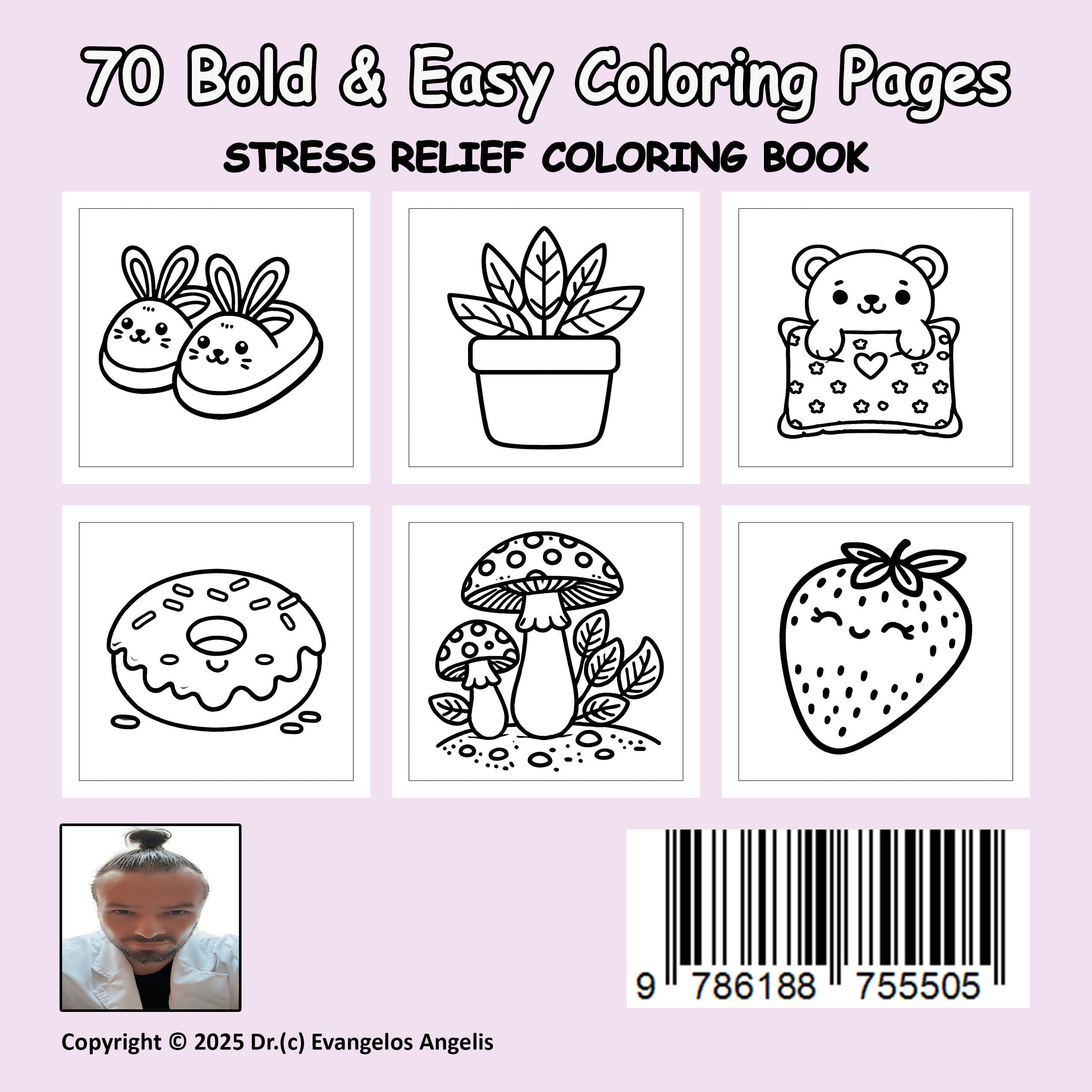 STRESS RELIEF (70 Cute & Cozy Coloring Pages) - Etsy