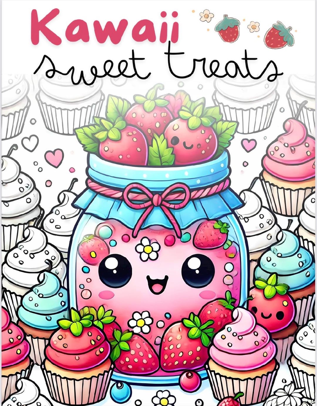 KAWAII SWEAT TREATS (26 Cute & Cozy Coloring Pages) - Etsy Australia