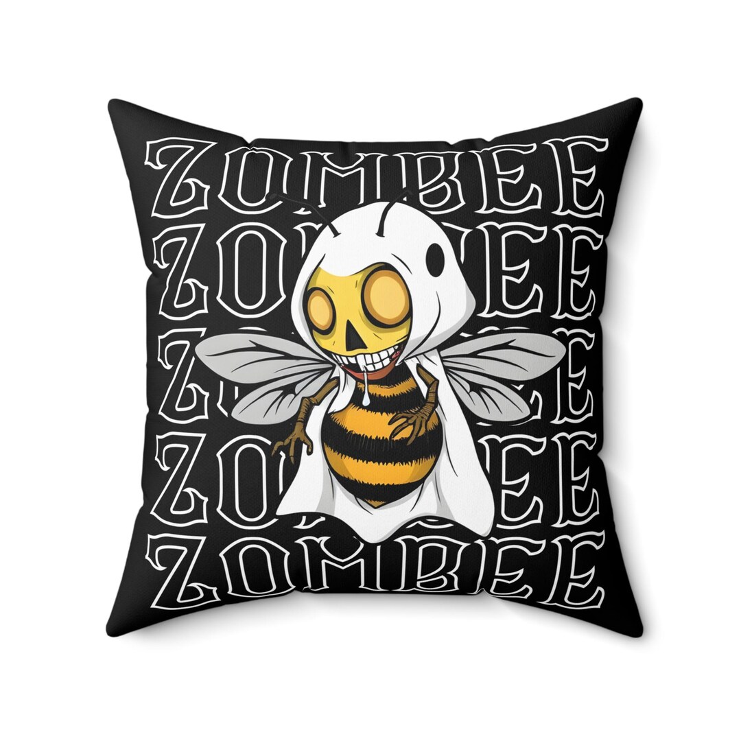 Black Zombee Pillow Decorative Cushion, Unique Throw Pillow, Halloween ...