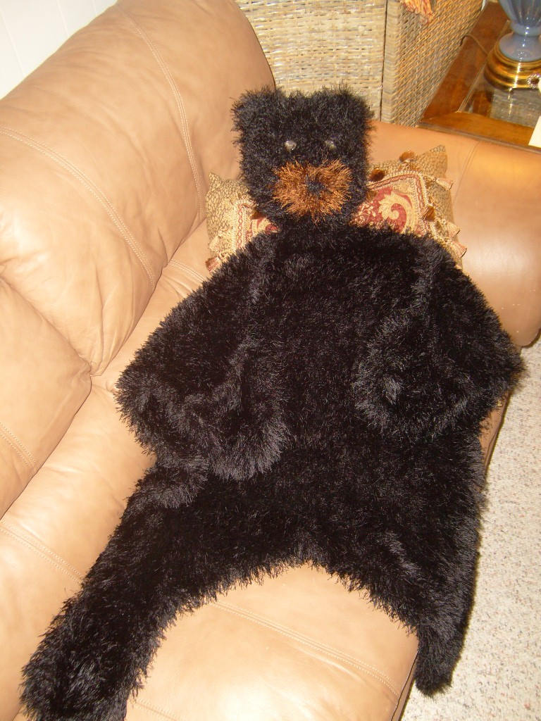 Bear Hug Rug MACHINE Knitting Pattern PDF - Etsy