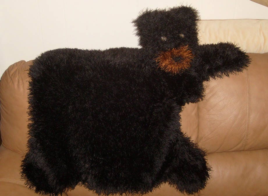 Bear Hug Rug MACHINE Knitting Pattern PDF - Etsy