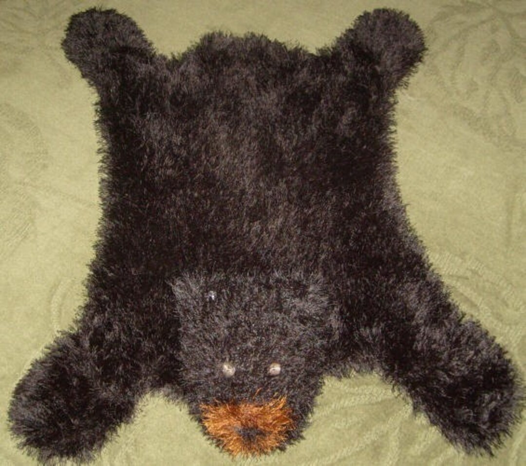 Bear Hug Rug MACHINE Knitting Pattern PDF - Etsy