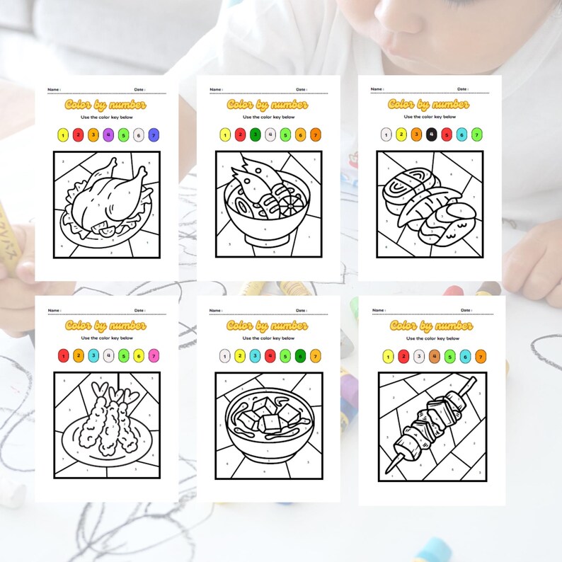 Color by Number for Kids, Printable Coloring Pages, Color by Number ...