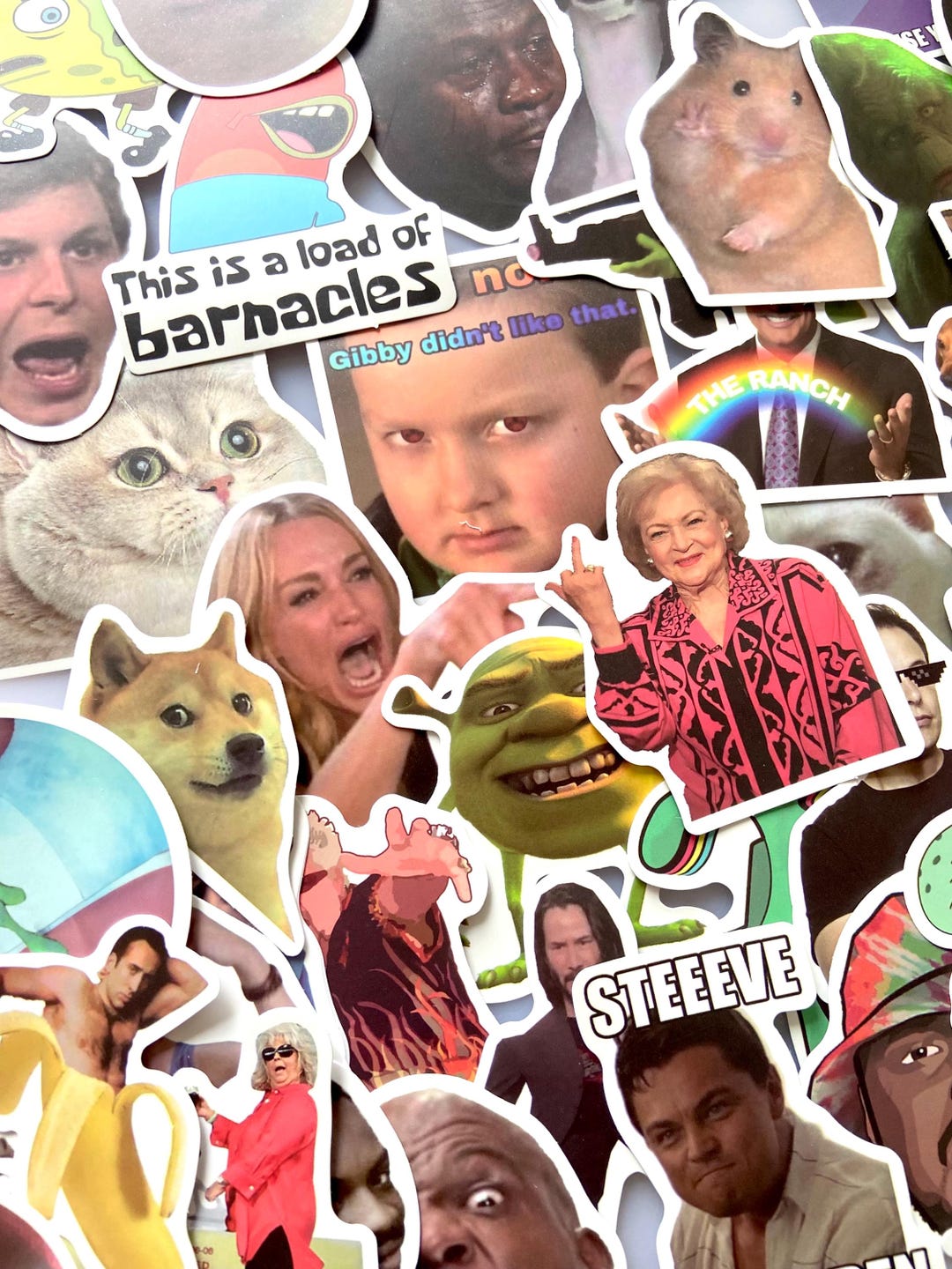 Lot d'autocollants Internet Meme : Stickers sarcastiques pour ...