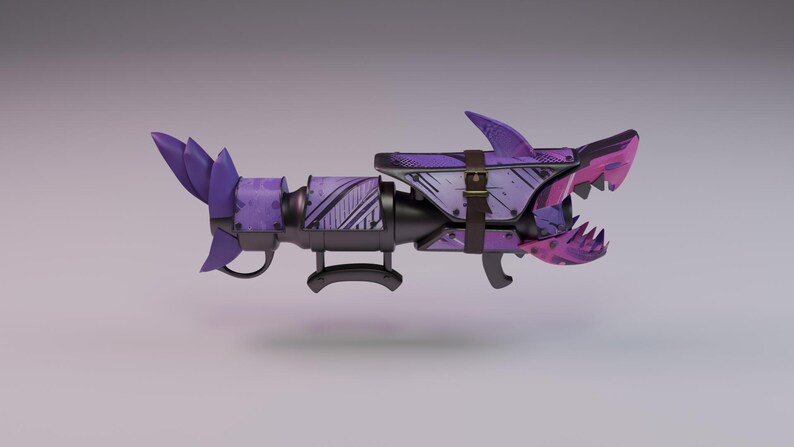 Jinx’s Rocket Launcher “fishbones” 3D Printing / Game Asset Files ...