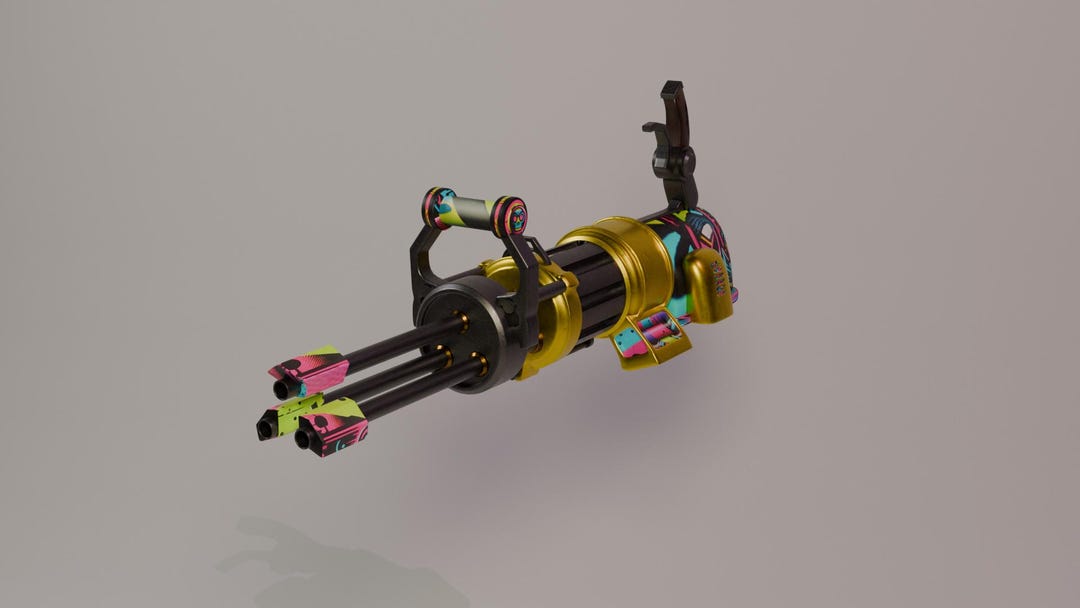 Jinx-inspired Minigun 3D Model (league of Legends and Arcane ...