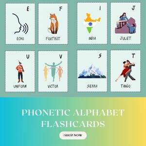 Printable Phonetic Alphabet Flashcards, Learn the NATO Phonetic ...