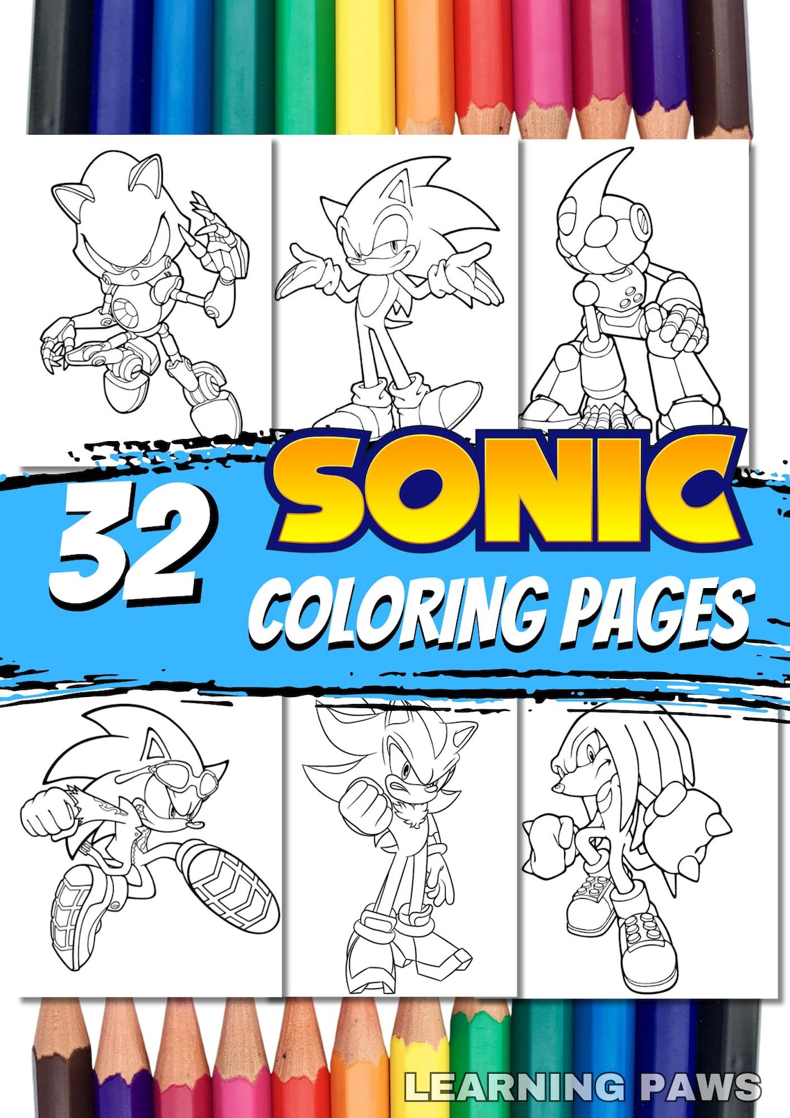 32 SONIC Colouring Pages: A Versatile Activity for All Ages / Sonic and ...