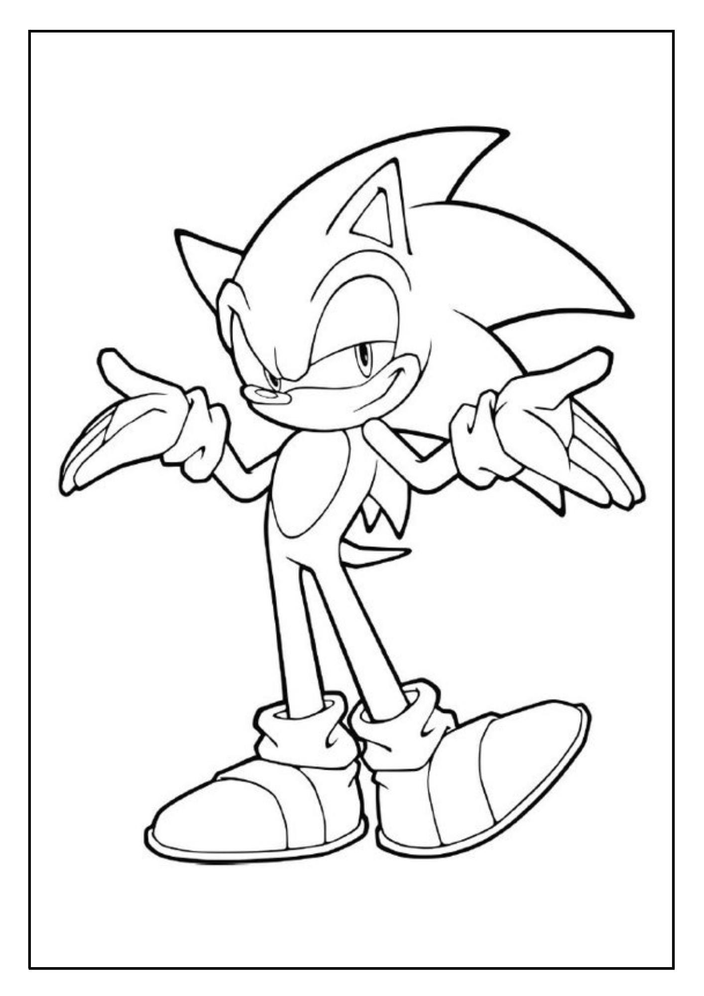 32 SONIC Colouring Pages: A Versatile Activity for All Ages / Sonic and ...