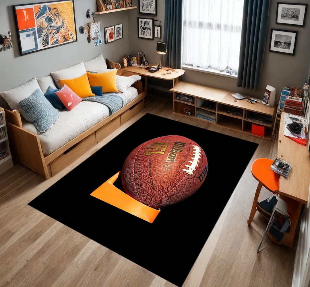 American Football Rug, Soccer Ball Rug, Award Ball Rug, Best Selling ...