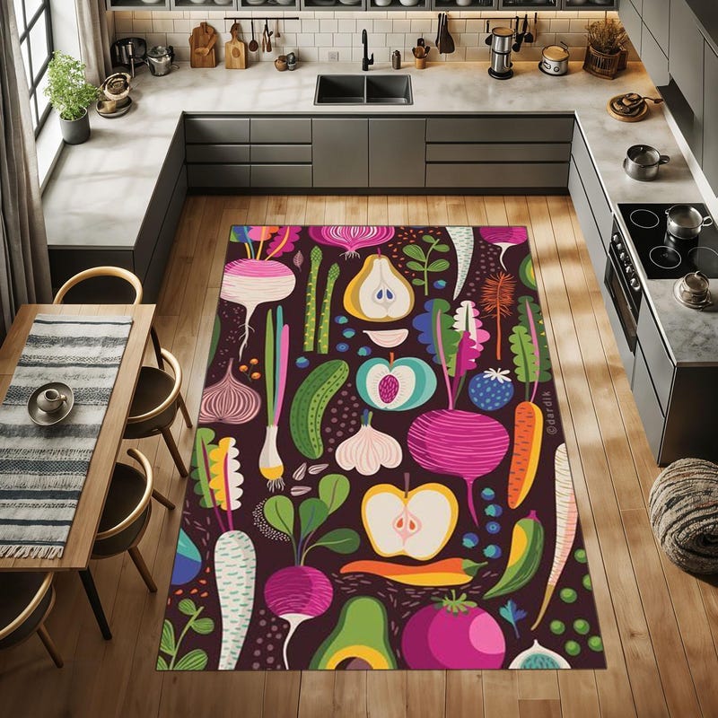 Personalized Kitchen Rug - Etsy