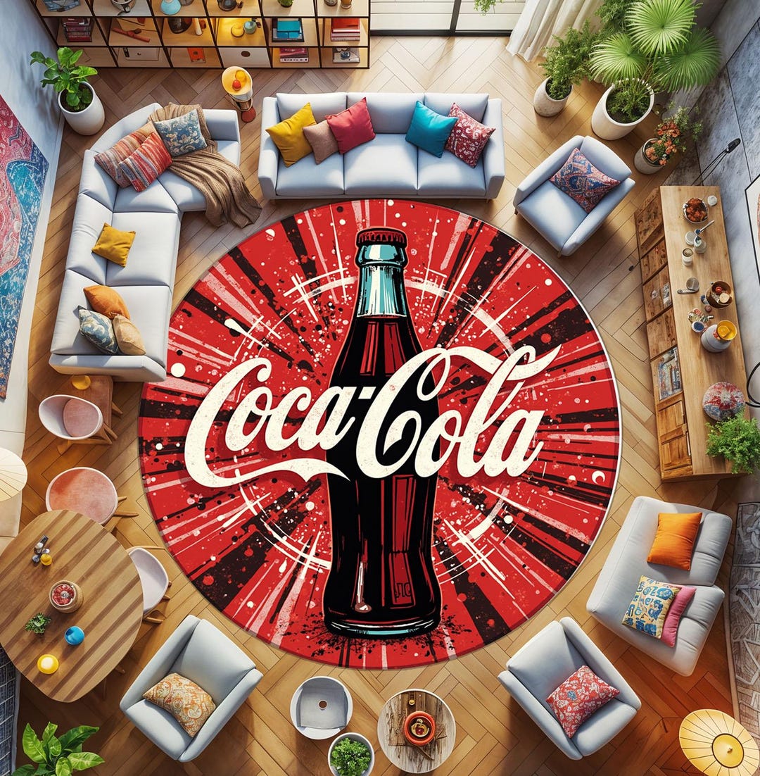 Coca Cola Rug,bottle Coca Cola Rug,raund Coca Cola Rug, Non-slip ...