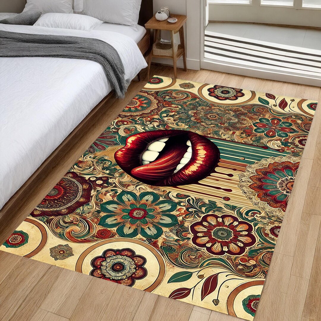 Lip Rug, Melting Pattern Rug, Collectible Rug, Best Selling Rug, Trend ...