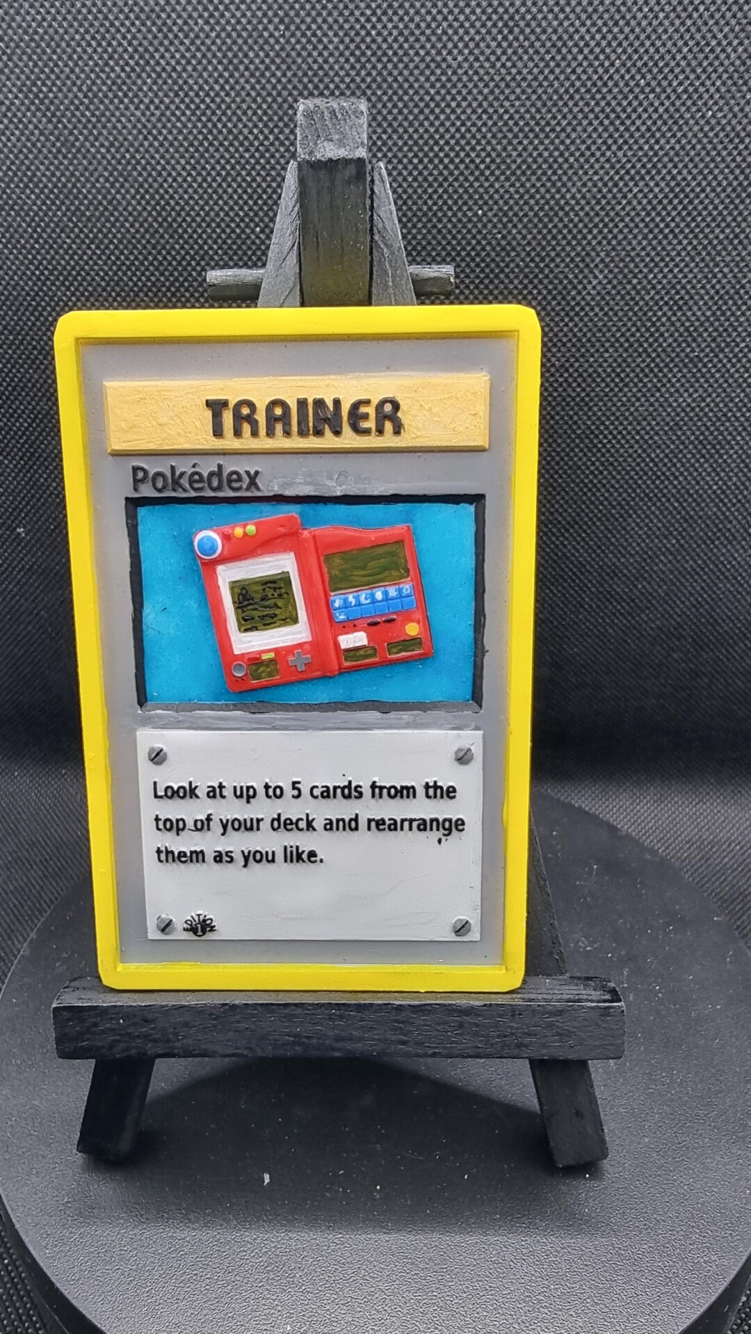 Pokemon 3d Art Card Pokedex Hand Painted - Etsy