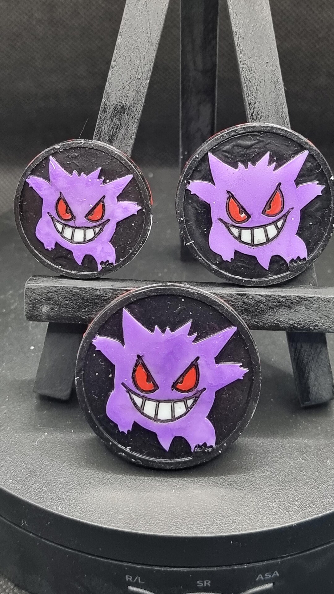 Pokemon 3d Printed Coin Hand Painted Gengar - Etsy