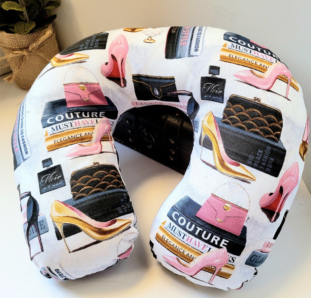 Boss Lady Travel Neck Pillow, Fashion Print, Neck Support, Wristlet - Etsy
