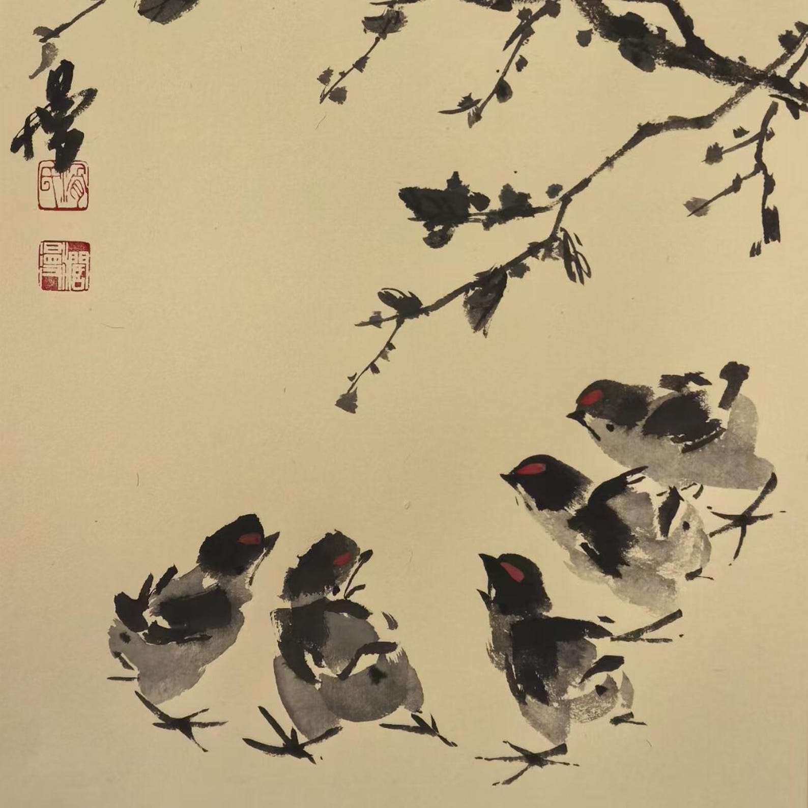 Chicks Enjoying Spring - Etsy