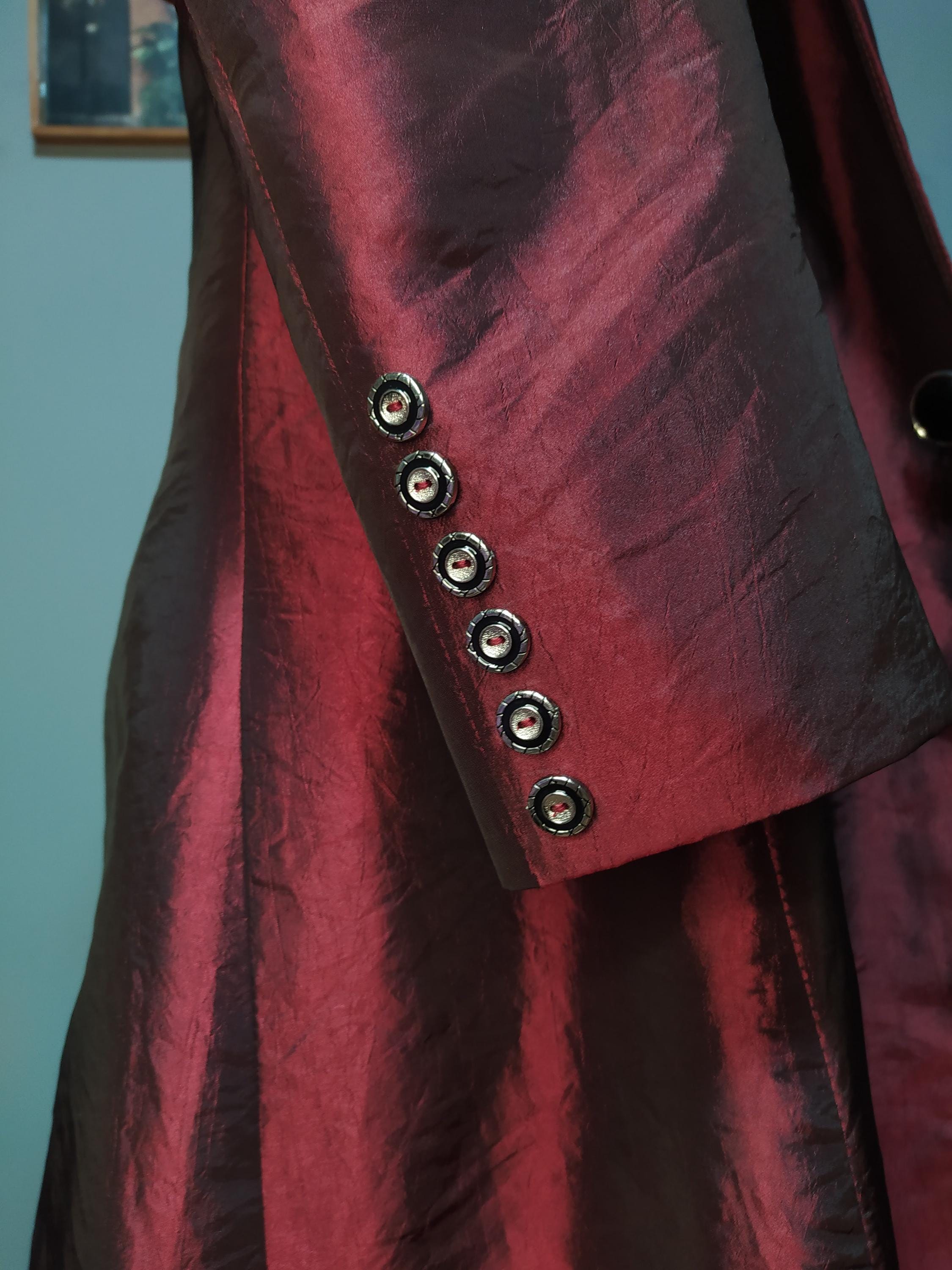 Alucard Hellsing Coat Cosplay Printed Eyed Lining Exclusive Pattern ...