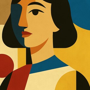 Custom Bauhaus Portrait – Minimalist Geometric Digital Art (JPG & PNG ...