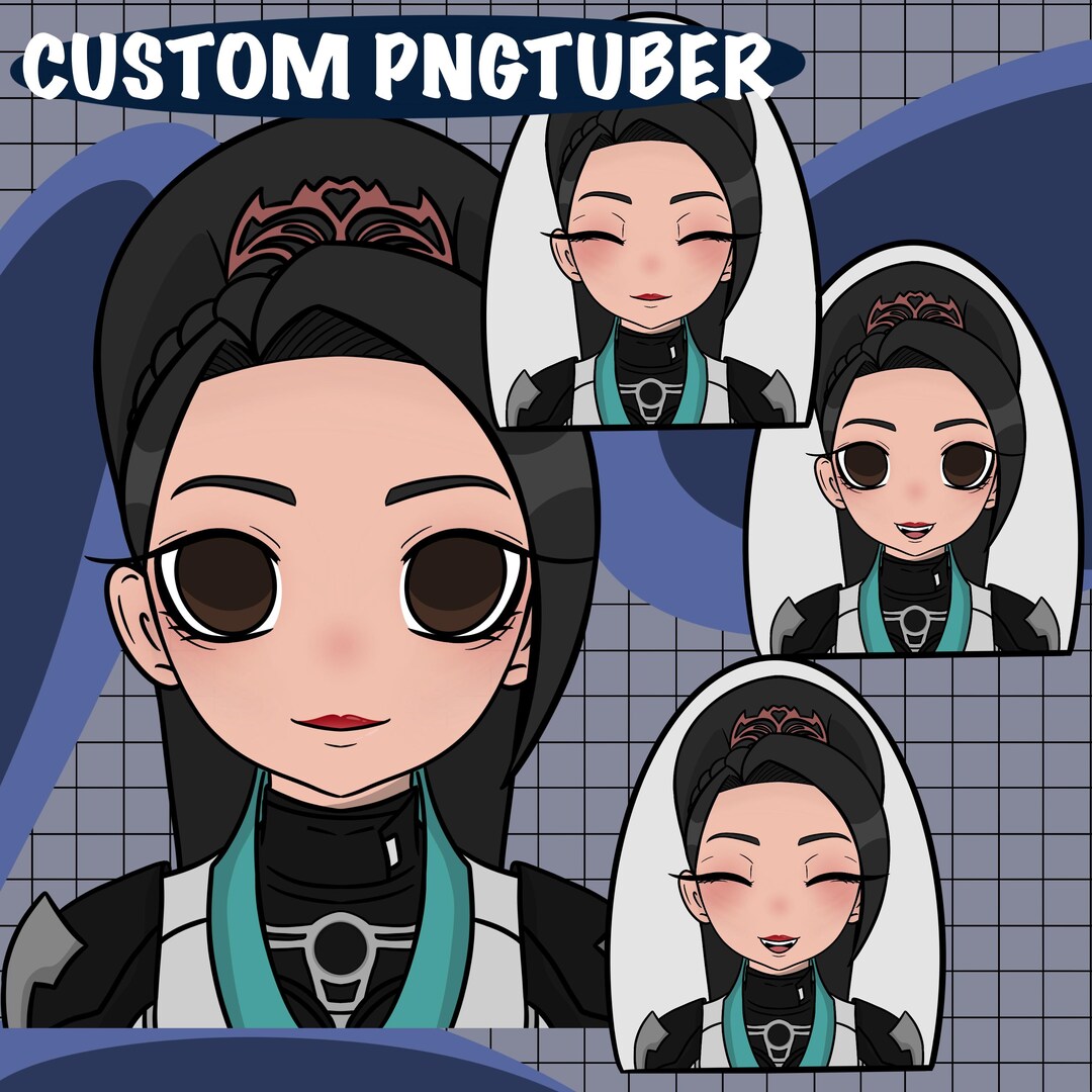 Pngtuber,pre-made Custom, Anime Chibi, Streamer, Twitch, Sage, Valorant ...