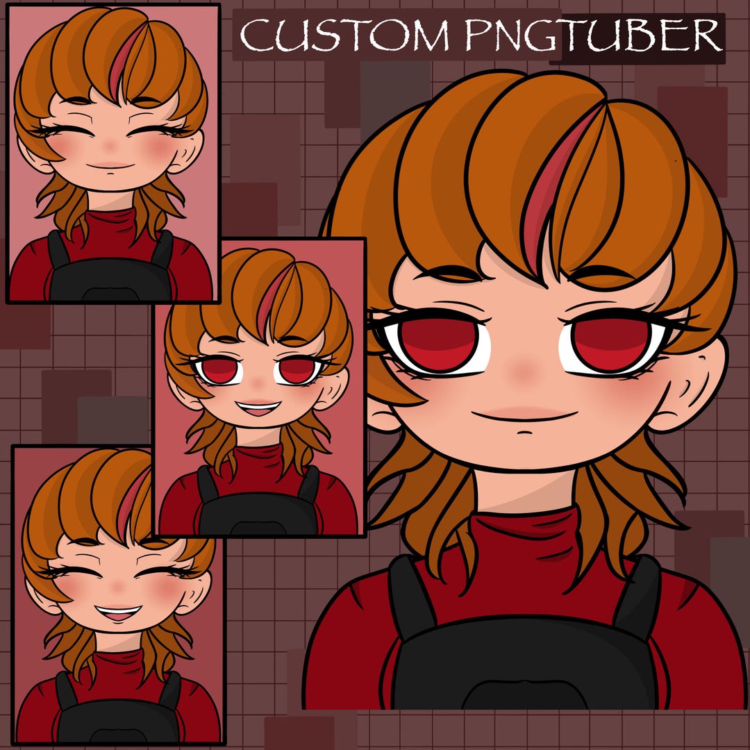 Pngtuber,pre-made Custom, Anime Chibi, Streamer, Twitch - Etsy