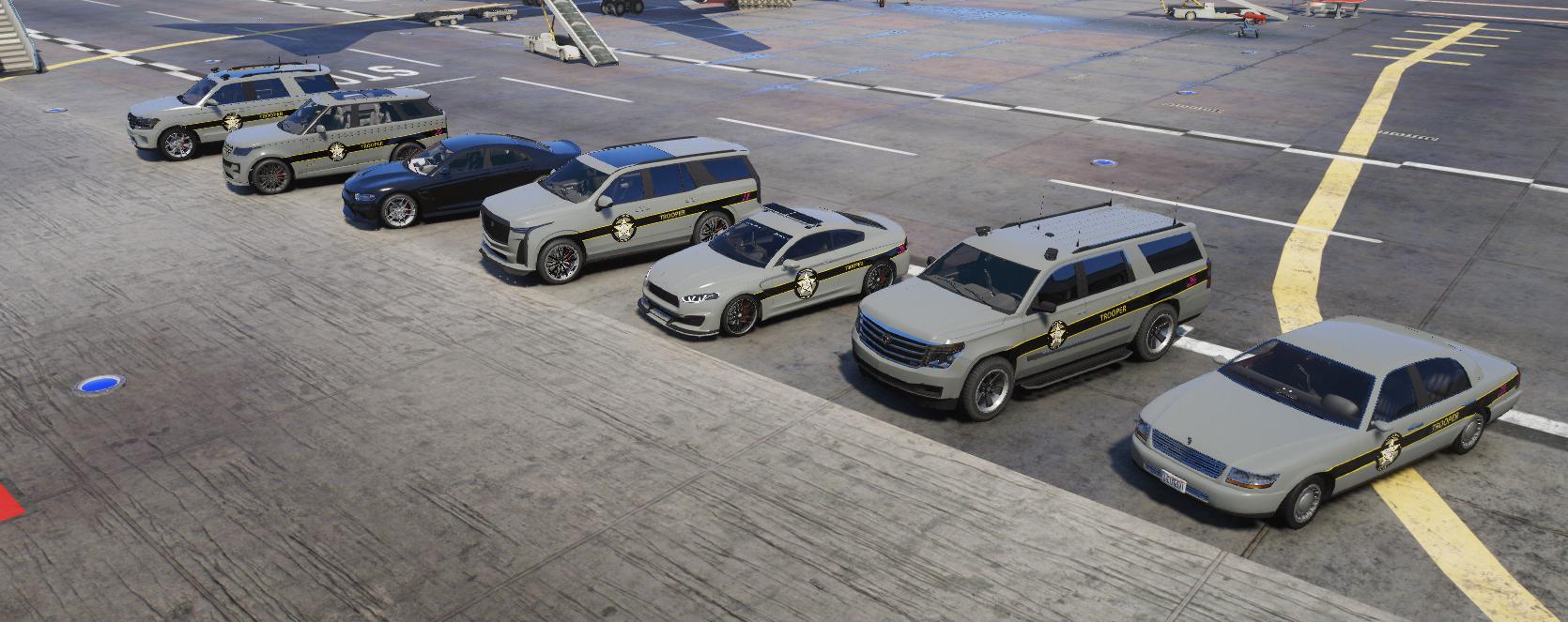 Fivem Vanilla State Police Car Liveries | 6 Cars - Etsy