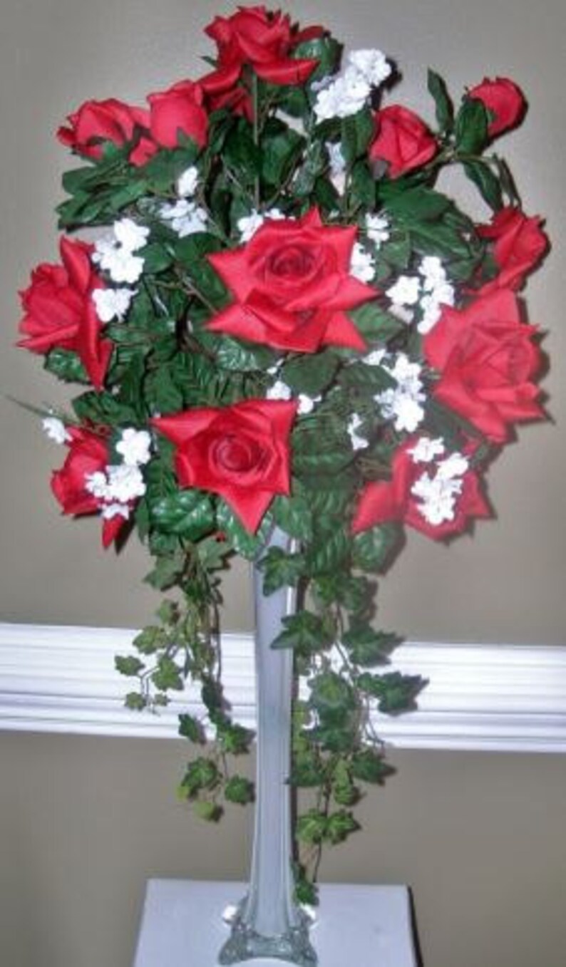 Tall Red Arrangement, Red Roses Arrangement, Red Eiffel Tower, Red and ...