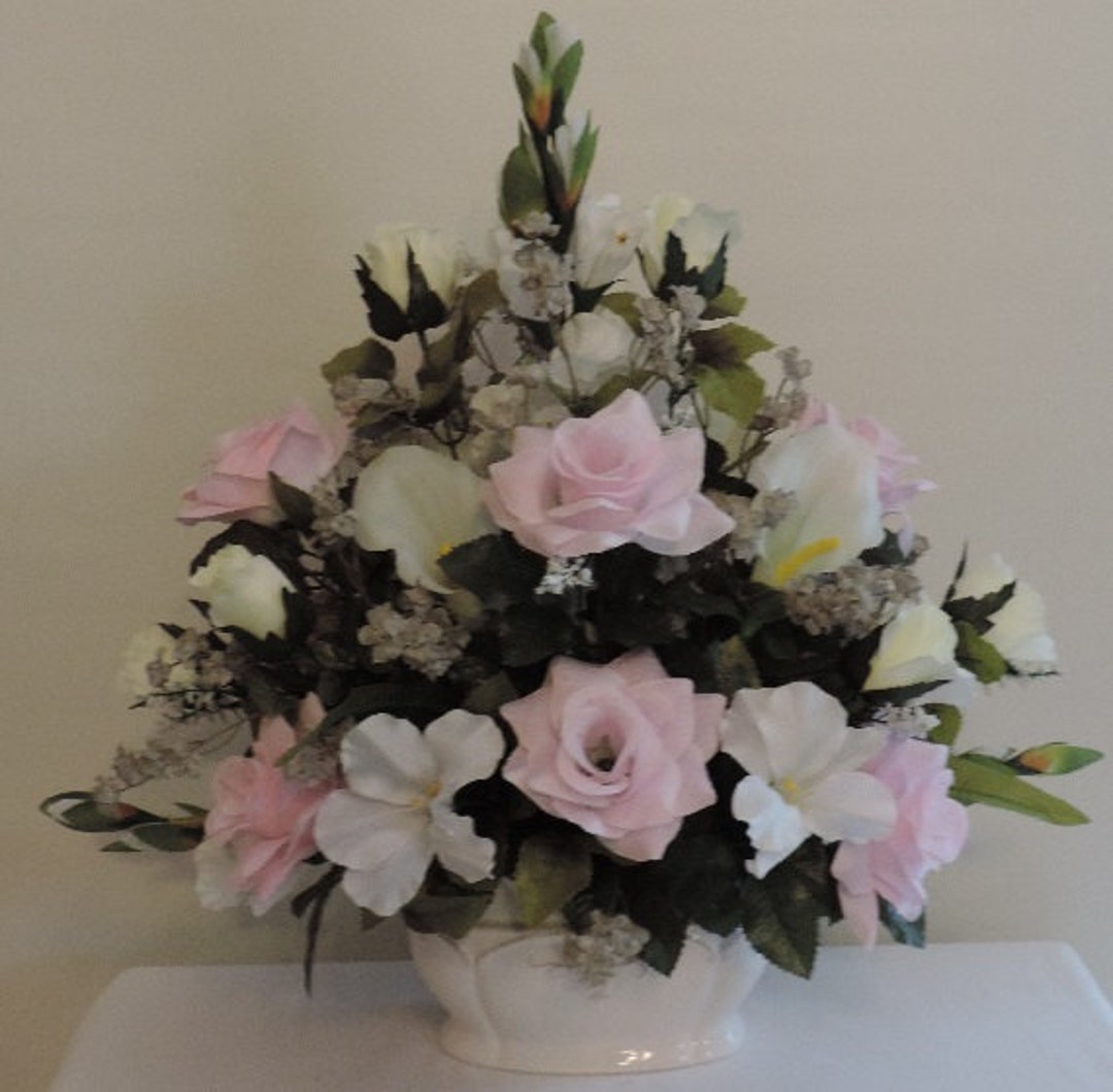 Pink Flower Arrangement Mix Flower Arrangement Calla Lily - Etsy