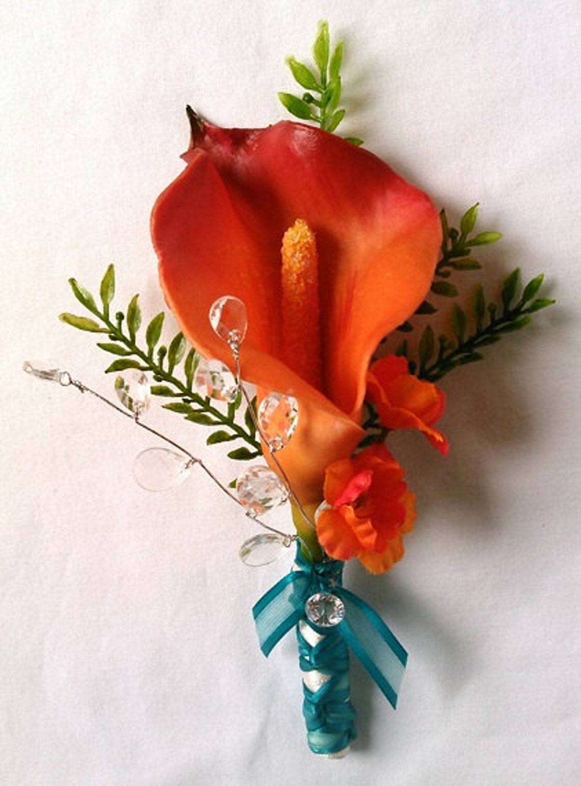 Persimmon Burnt Orange Yellow / Orange Red Orange Calla - Etsy
