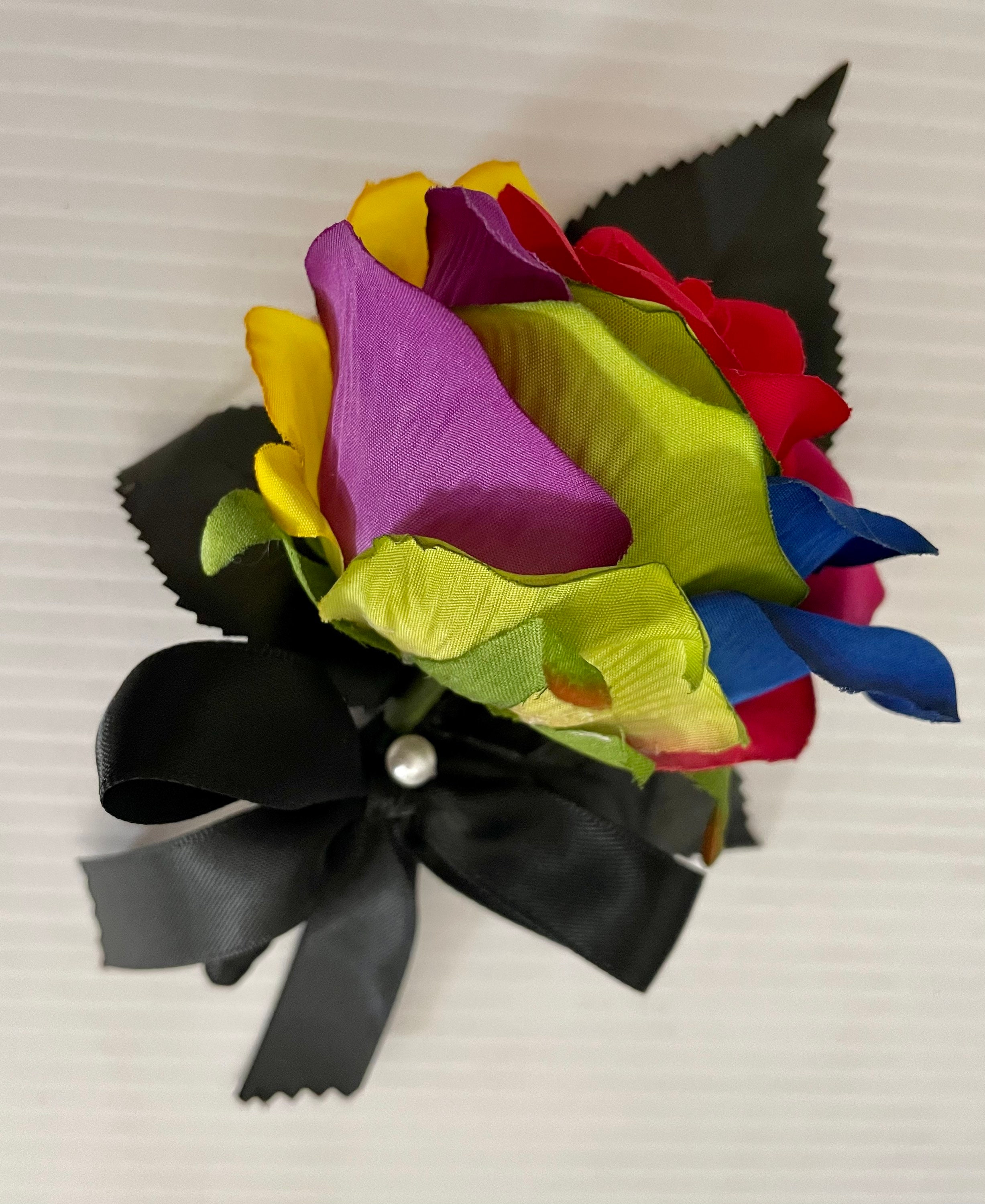 Rainbow Rose, Rainbow Rose Wedding Bouquet, Multicolor Rose, Wedding ...