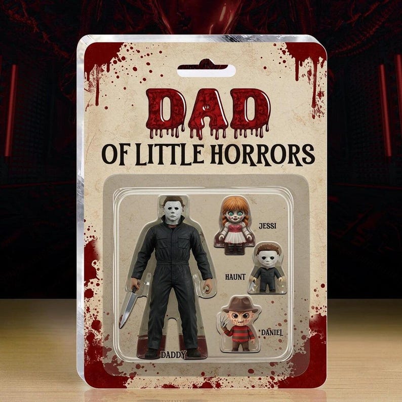 Custom Daddy Horror Movie Acrylic Block, Michael Myers Dad of Little ...
