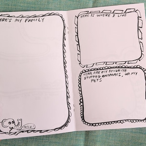 About Me Zine Booklet PRINTABLE - Kids - Fill in the Blanks - School ...