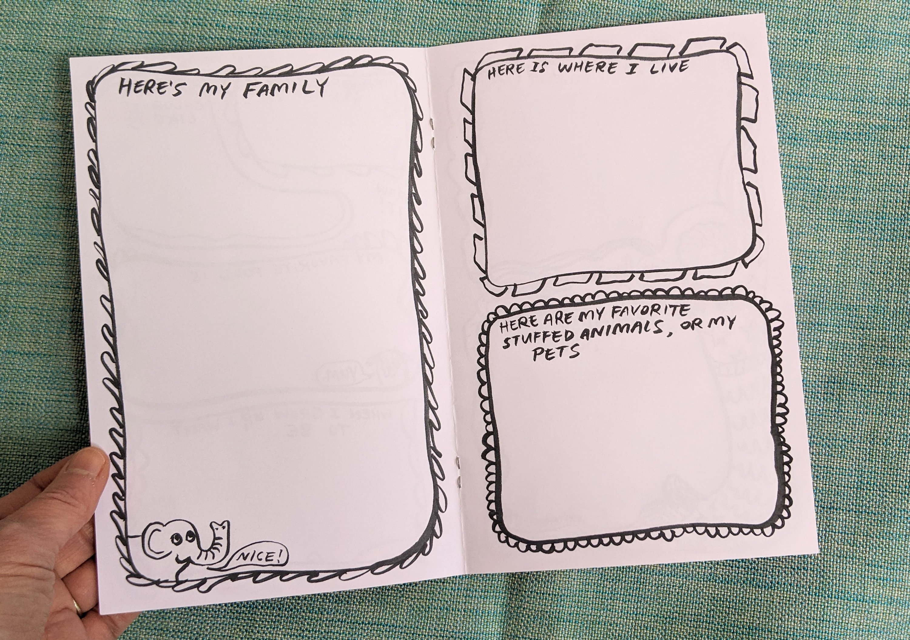 About Me Activity Zine for Kids to Draw and Write in Fill in the Blanks ...