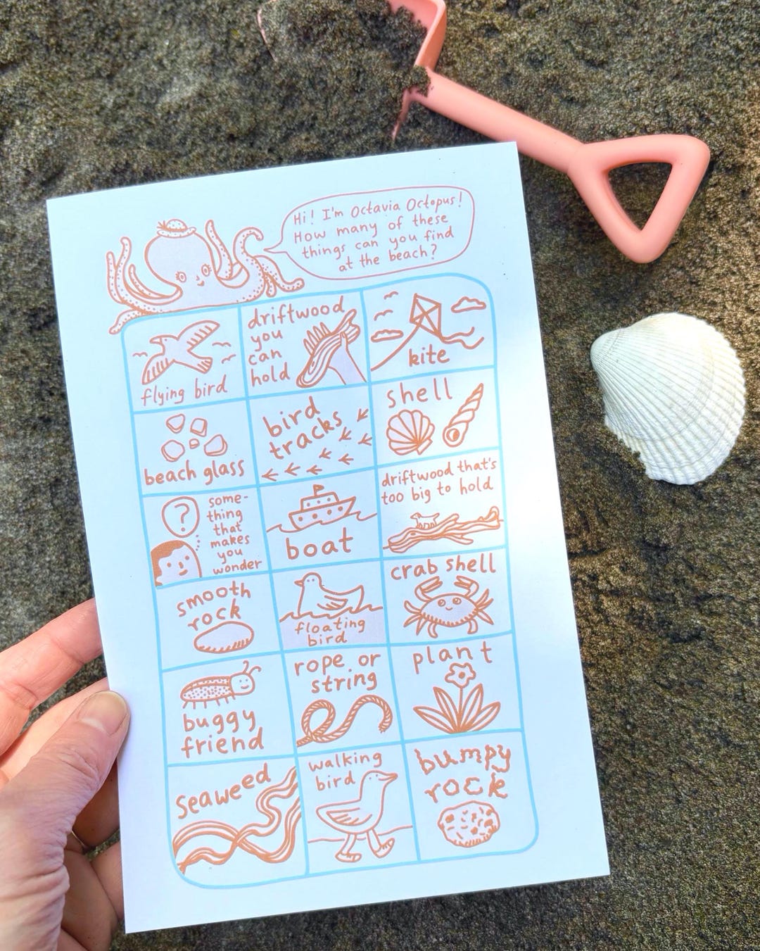 Beach Scavenger Hunt- PRINTABLE - Coast, Print at Home, Kids Activity ...