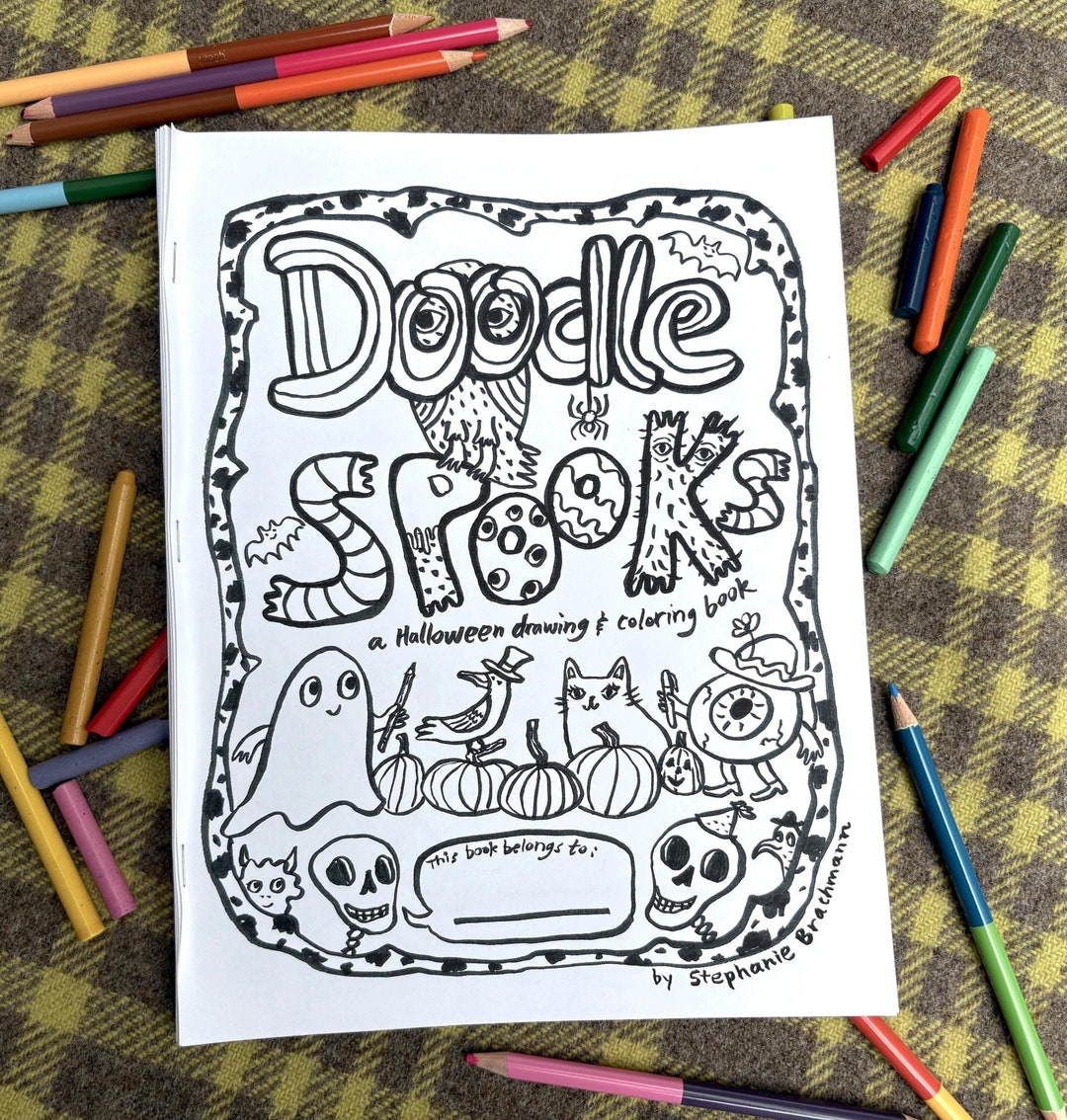 Halloween Activity Book - PRINTABLE - Doodle Spooks - Drawing and ...