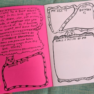 About Me Zine Booklet PRINTABLE - Kids - Fill in the Blanks - School ...