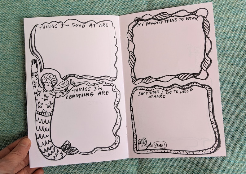 About Me - Activity Zine for Kids to Draw and Write in - Fill in the ...