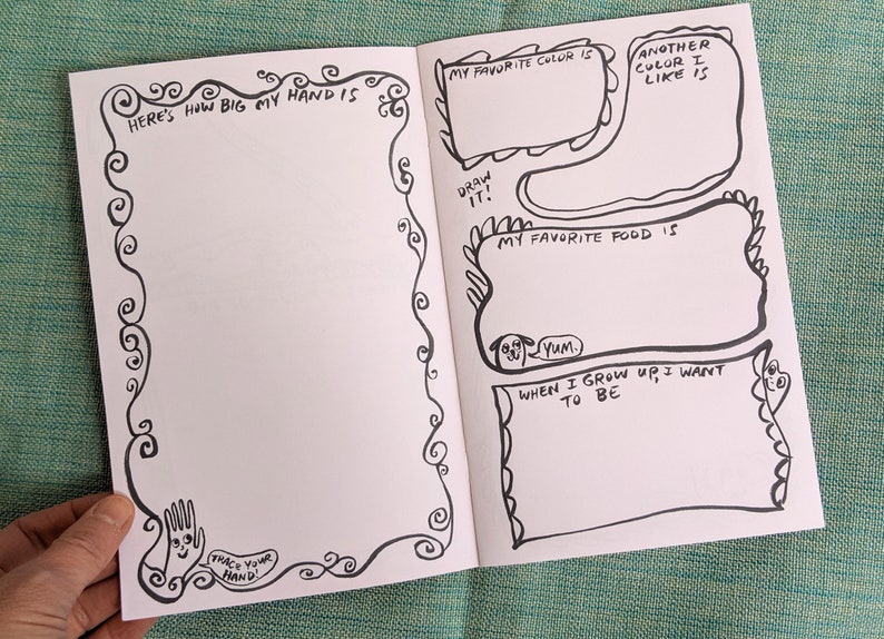About Me - Activity Zine for Kids to Draw and Write in - Fill in the ...
