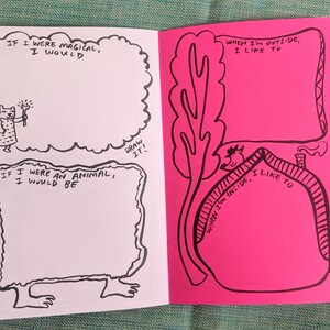 About Me Zine Booklet PRINTABLE - Kids - Fill in the Blanks - School ...