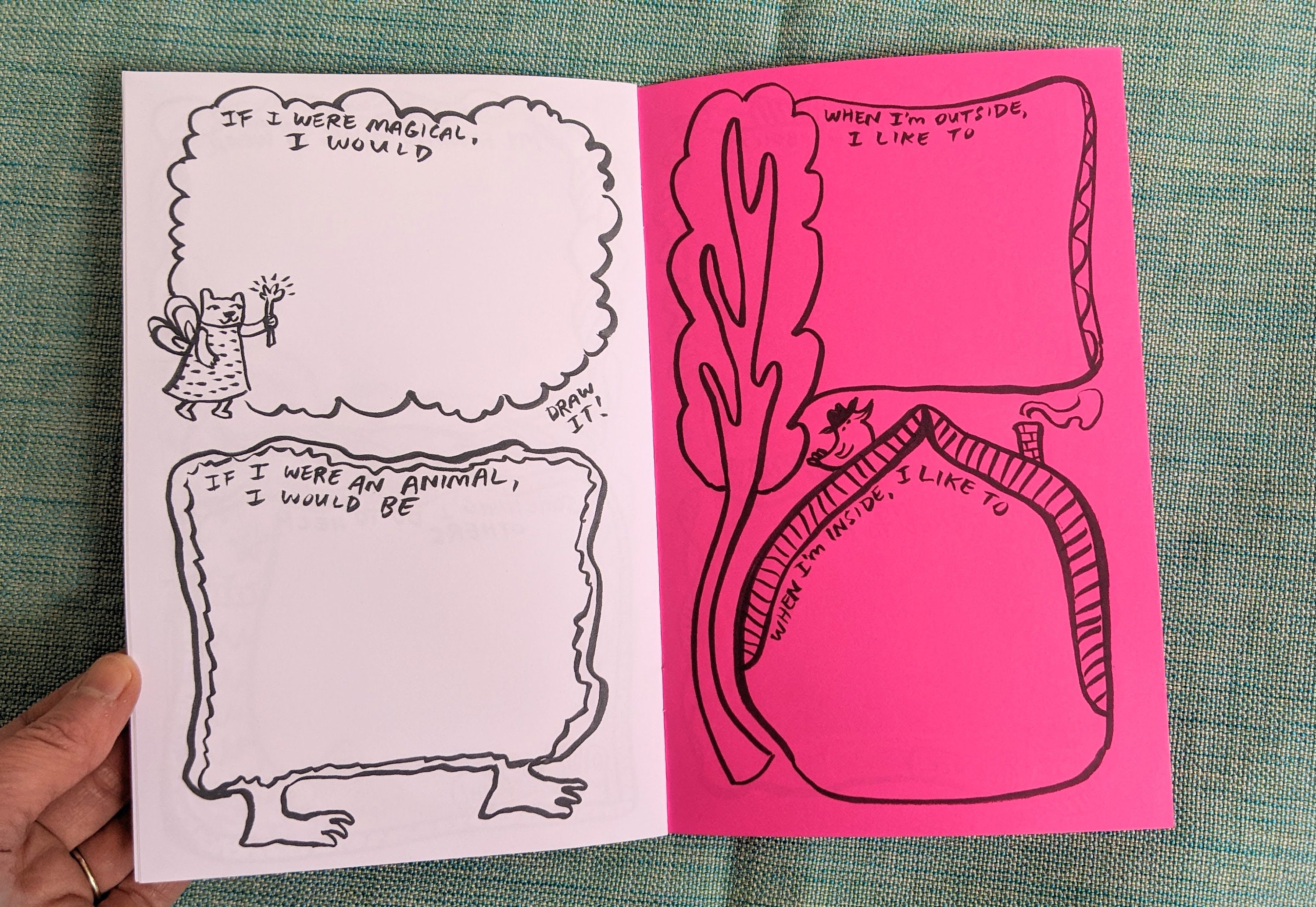 About Me Zine Booklet PRINTABLE - Kids - Fill in the Blanks - School ...