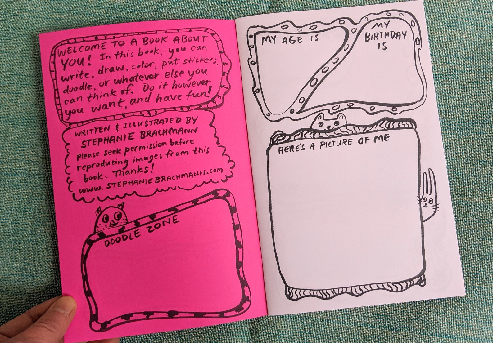 About Me - Activity Zine for Kids to Draw and Write in - Fill in the ...
