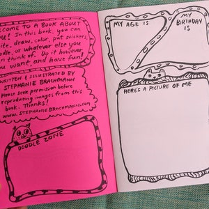 About Me - Activity Zine for Kids to Draw and Write in - Fill in the ...