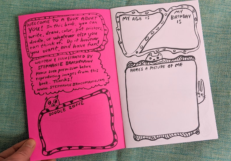 About Me - Activity Zine for Kids to Draw and Write in - Fill in the ...
