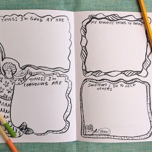 About Me Zine Booklet PRINTABLE - Kids - Fill in the Blanks - School ...