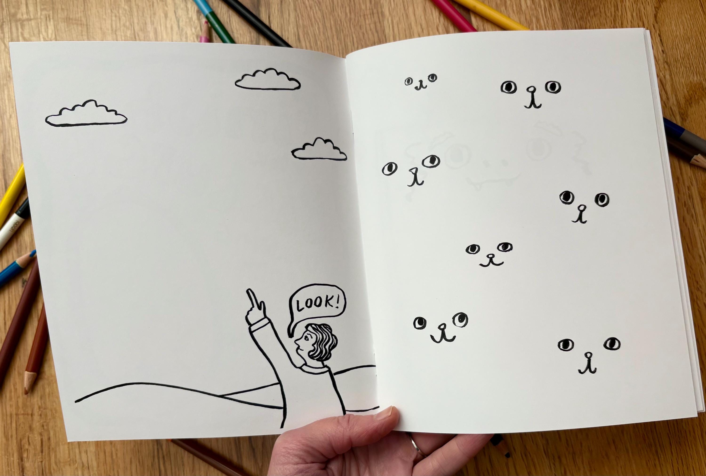 Finish the Picture PRINTABLE Drawing Book - Activity Zine for Drawing ...