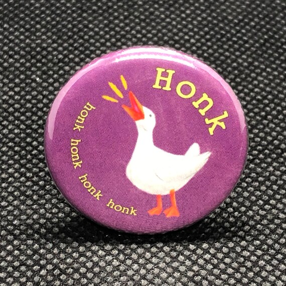 Very Rude Goose Pinback Button Cartoon Accessory Fashion - Etsy