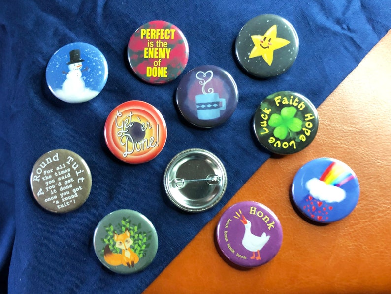 Get 'er Done Button for Vintage Cartoon-y Motivation - Etsy