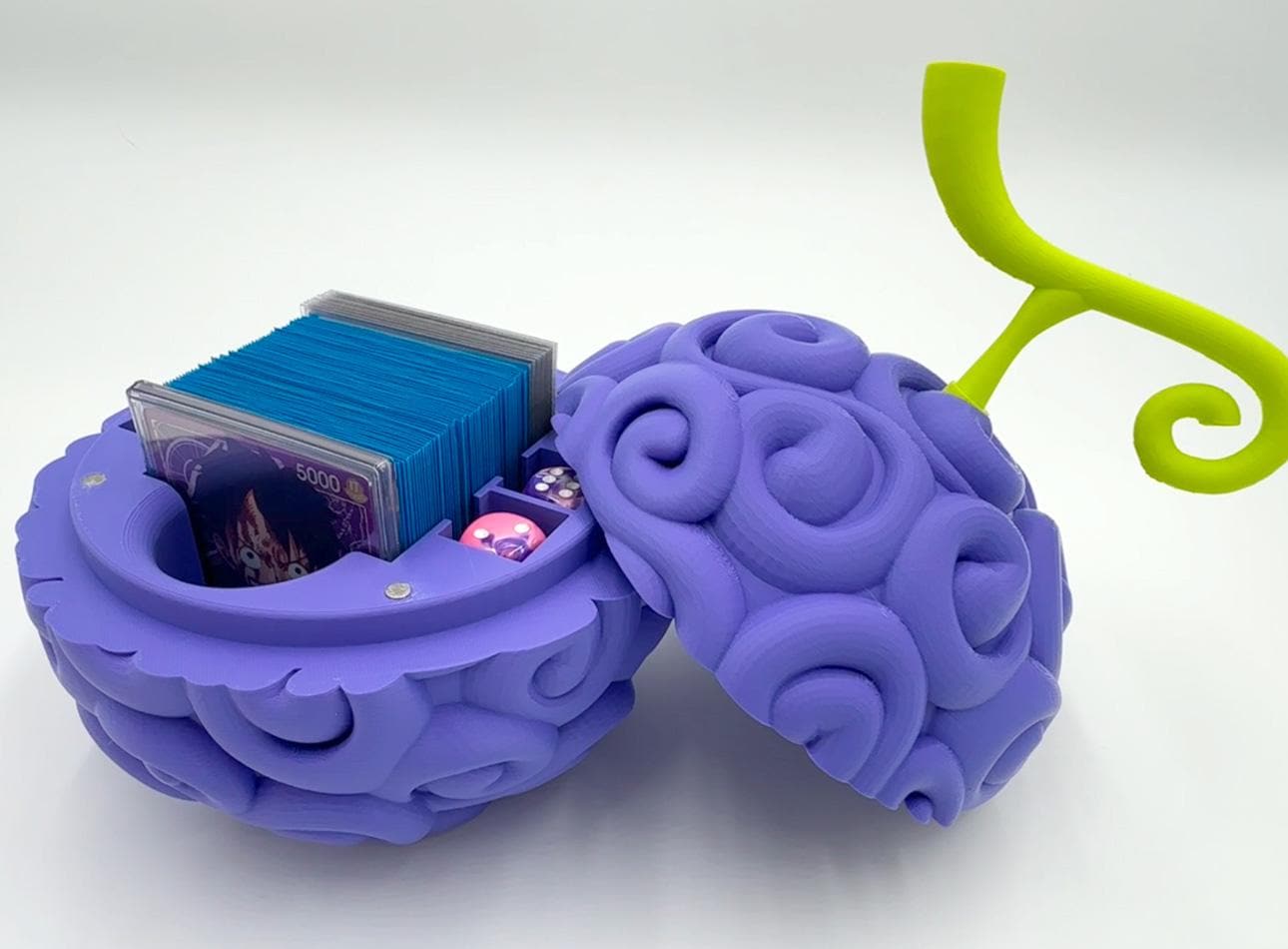 One Piece TCG Card Game Devil Fruit Premium Magnetized Deckbox - Gum Gum Fruit - Gomu Gomu No Mi ...